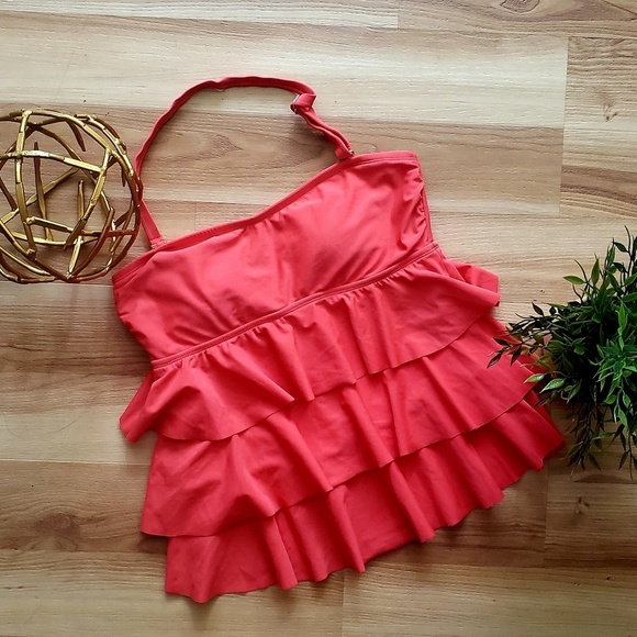Island Escape | Swim | Island Scape Tiered Ruffle Tankini Top | Poshmark